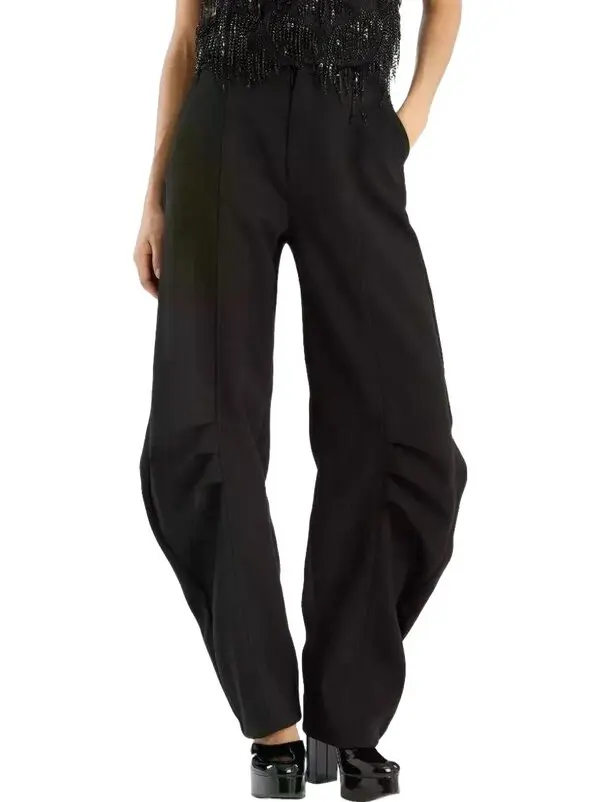 ROTATE BY BIRGER CHRISTENSEN Pleated Trousers - Black