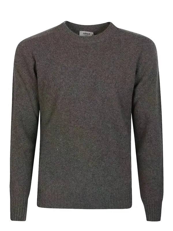 Altea Crew-neck Wool Sweater - Brown