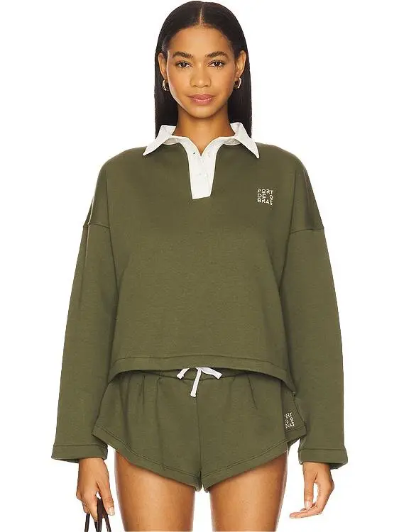 PORT DE BRAS Sofia Pullover - Military Green