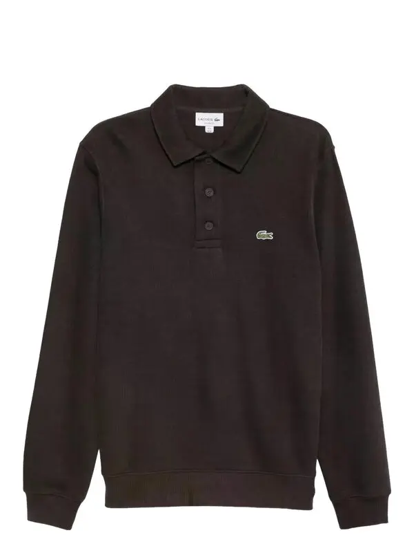 Lacoste Logo-embroidered Polo Shirt - Brown