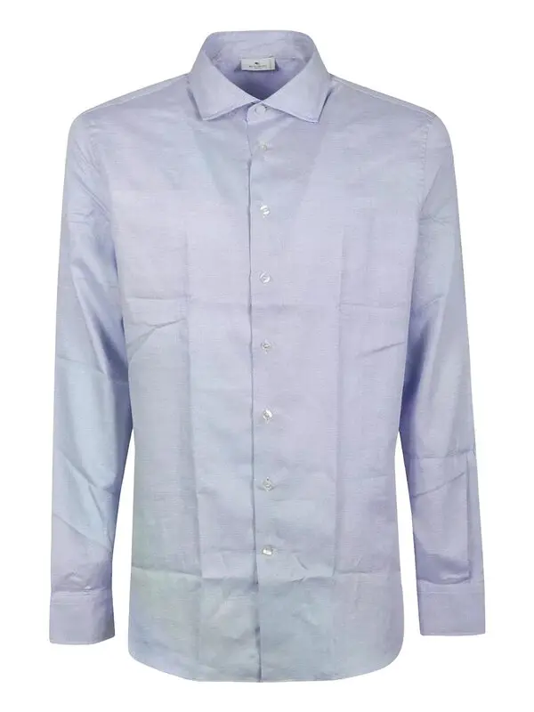 Etro Long-sleeve Cotton Shirt - Blue