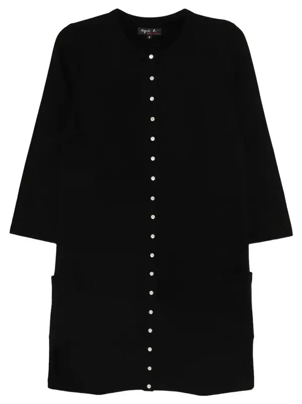 AGNÈS B. Snap Front Dress - Black