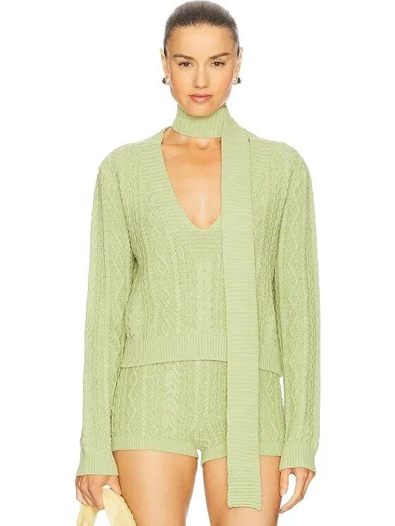 SEVEN WONDERS Abriella Long Sleeve Top - Sage