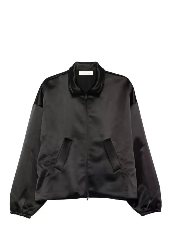 Fear Of God Satin Zip-up Jacket - Black