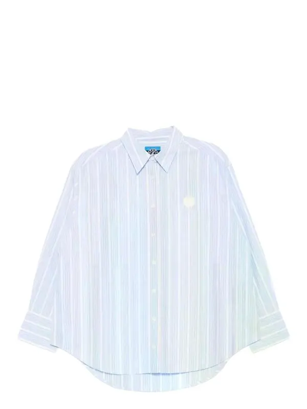 SPORT B. BY AGNÈS B. Striped Cotton Shirt - Blue