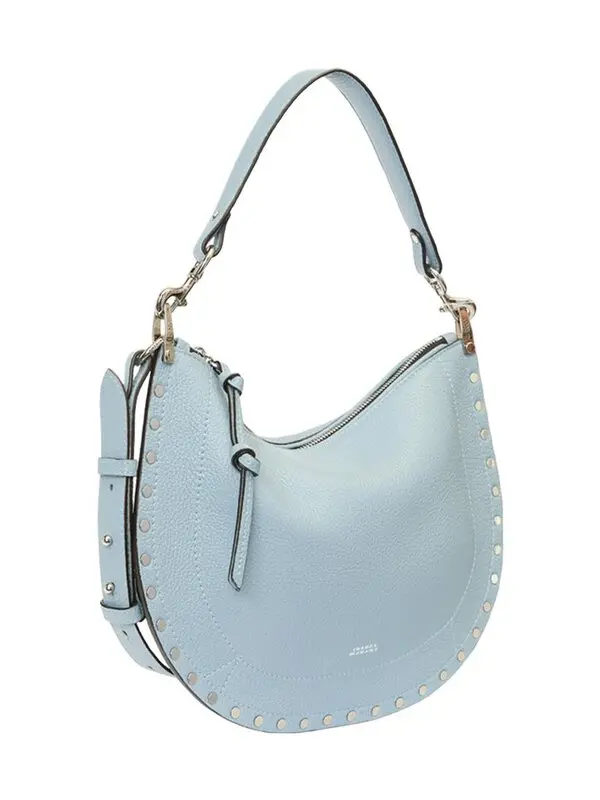 Isabel Marant Oskan Soft Zip Shoulder Bag - Light Blue