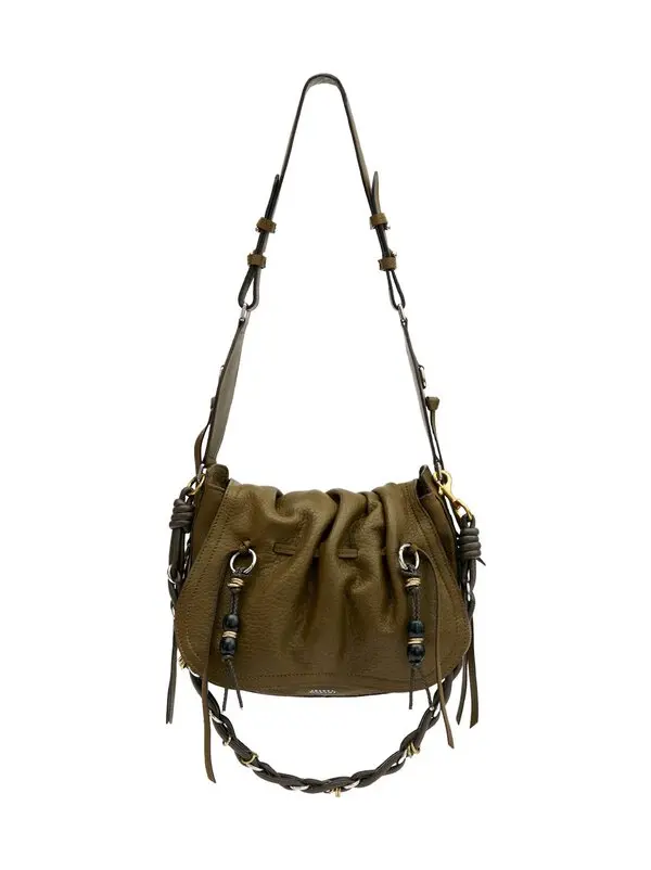Isabel Marant Leather Shoulder Bag - Khaki