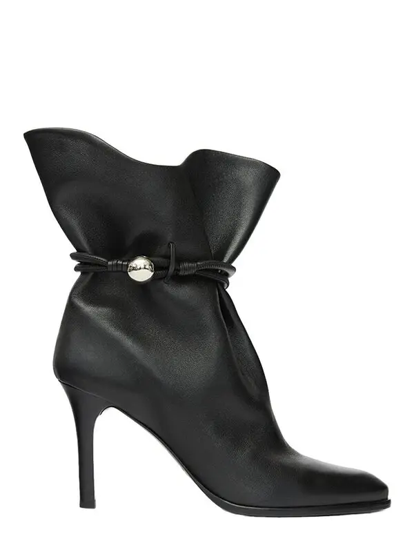 Isabel Marant Lolya Leather Ankle Boots - Black