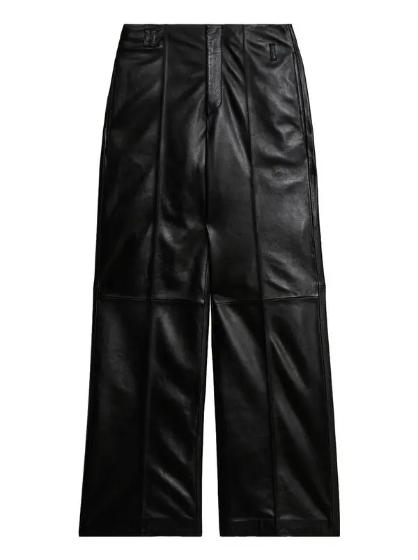 Isabel Marant Ciara Wide-leg Leather Pants - Black
