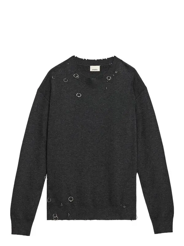 Isabel Marant Cassandre Metallic Sweater - Anthracite