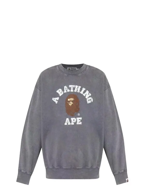 A BATHING APE Logo-print Sweatshirt - Grey