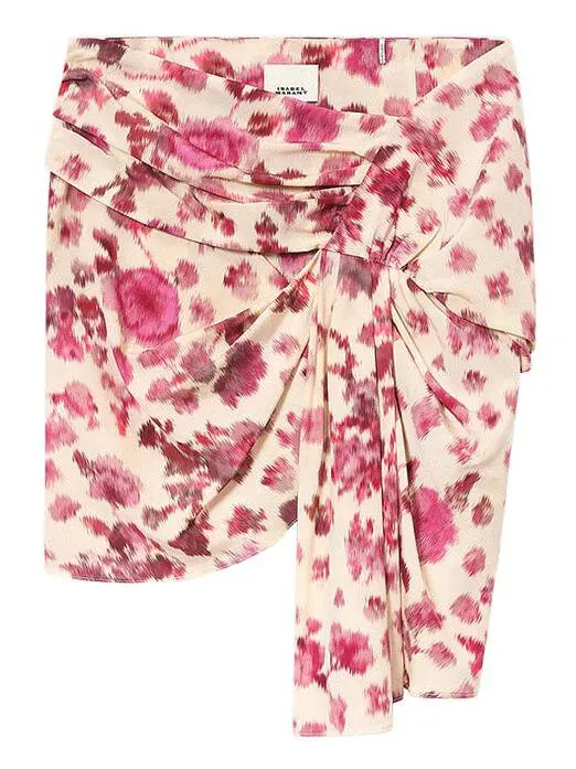 Isabel Marant Ovia Draped Skirt - Pink