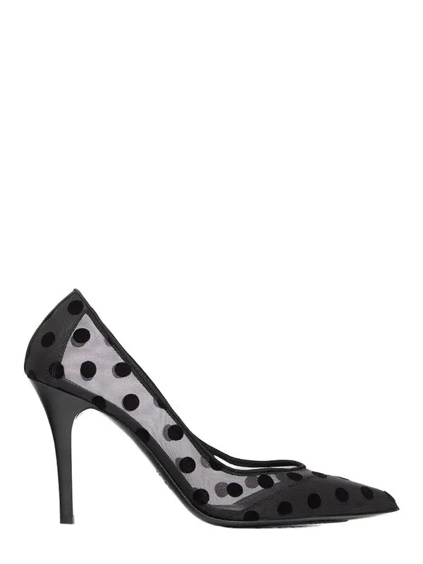 Isabel Marant Pristy Polka Dot Tulle Pumps - Black