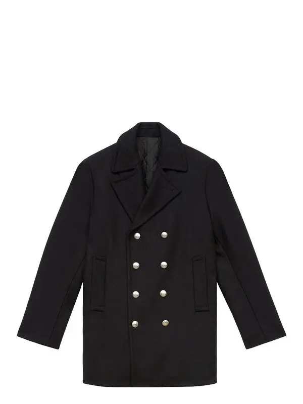 Isabel Marant Wym Pea Coat - Dark Navy