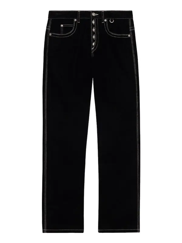 Isabel Marant Jeffrey Fitted Denim Pants - Black