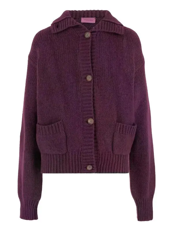 Magda Butrym Buttoned Patch-pocket Cardigan - Purple