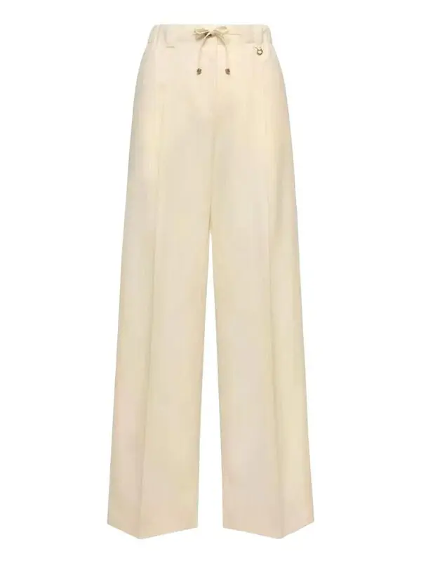 Moncler Drawstring Waist Wide-leg Trousers - Neutrals