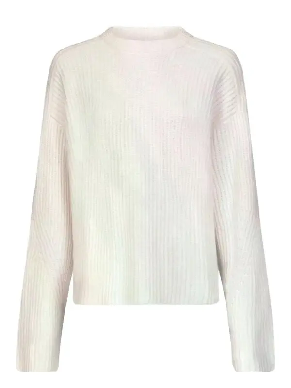 Loulou De Saison Axel Ribbed Crew-neck Sweater - White