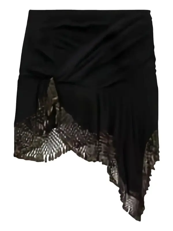 Isabel Marant Embellished Ruffled Skirt - Black