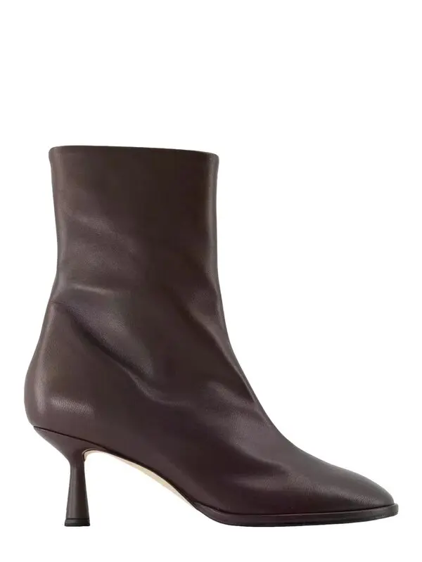 AeydĒ 65mm Dorothy Leather Ankle Boots - Brown