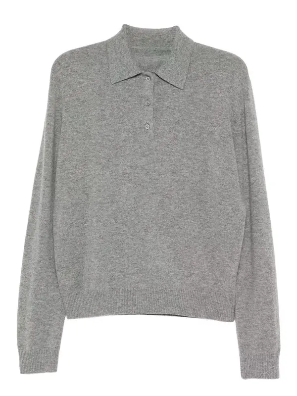 JNBY Knitted Polo Top - Grey