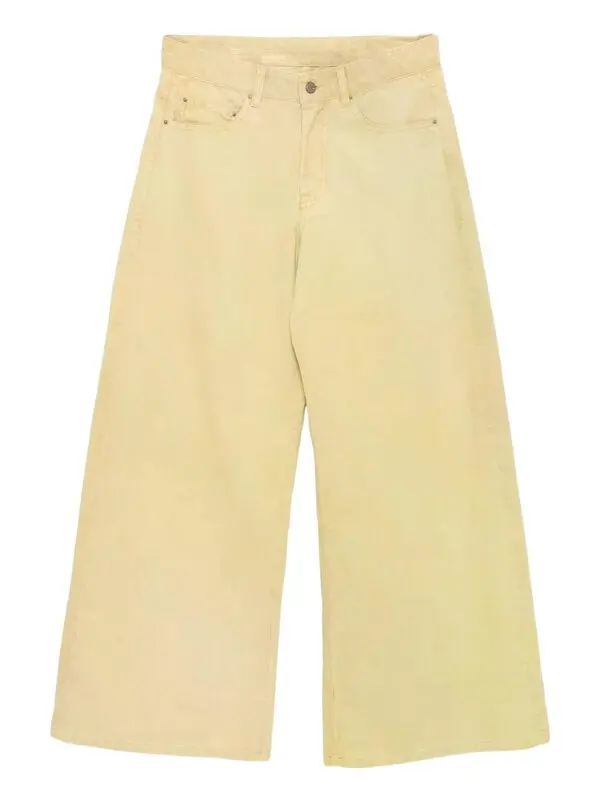 JNBY Cotton Wide Leg Trousers - Yellow