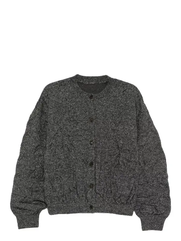 JNBY Crew-neck Cardigan - Grey