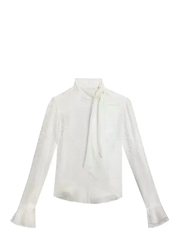 Isabel Marant Raphaella Ruffled-cuff Blouse - White