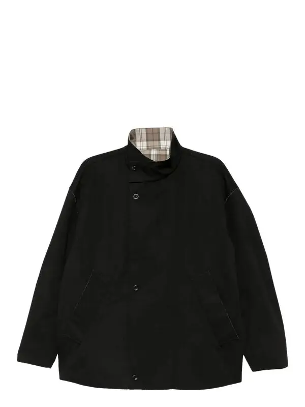 CROQUIS Paneled Hooded Jacket - Black