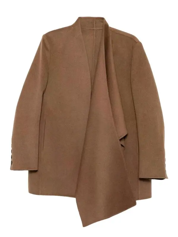 JNBY Asymmetric-hem Coat - Brown