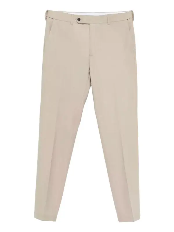 CELLAR DOOR Flat-front Trousers - Neutrals