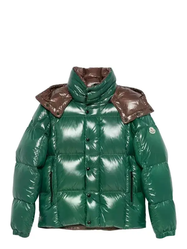 Moncler Parana Hooded Quilted Jacket - Green