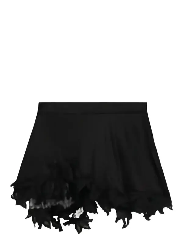 Isabel Marant Reana Lace-trimmed Skirt - Black