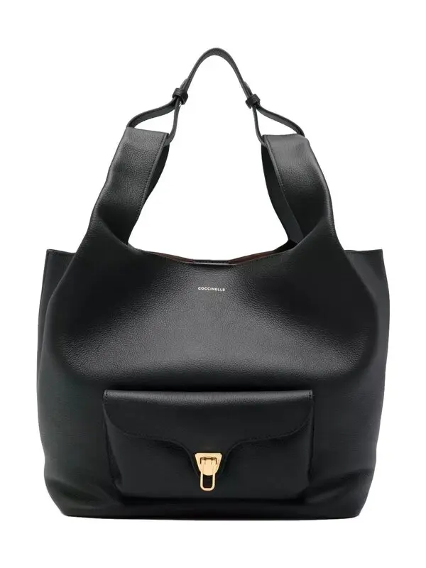 COCCINELLE Beat Flap-pocket Shoulder Bag - Black