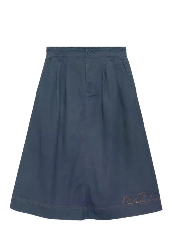 SPORT B. BY AGNÈS B. Dino-embroidered Skirt - Blue