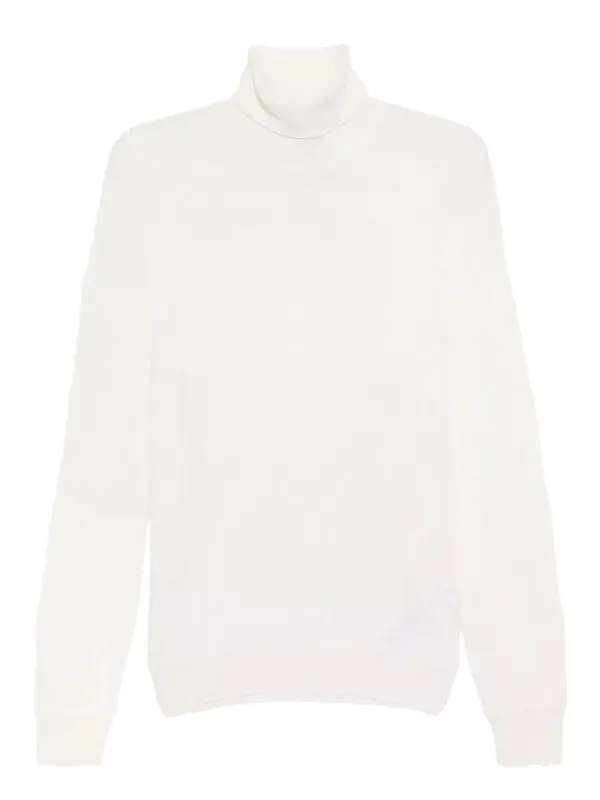 Brioni Turtle-neck Jumper - Neutrals