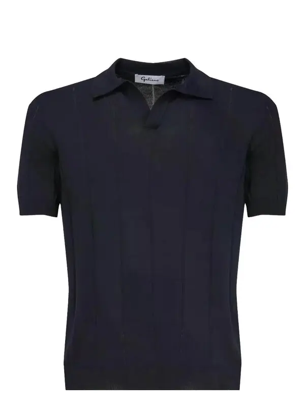 John Galliano Short-sleeve Knitted T-shirt - Blue