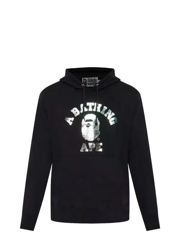 A BATHING APE Logo-print Hoodie - Black