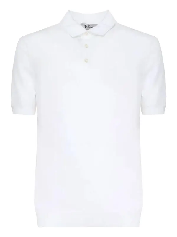John Galliano Short-sleeve Cotton Polo Shirt - White