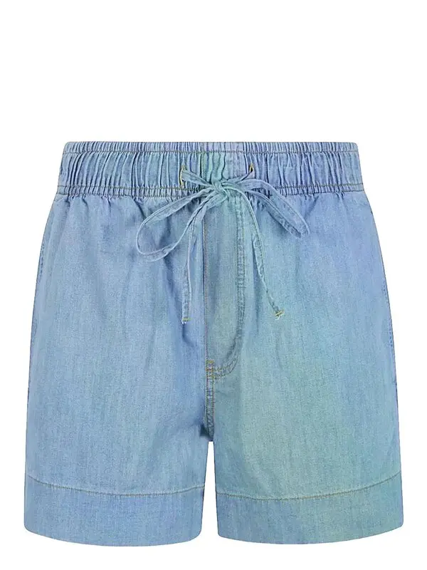 SOSUE Elastic-waistband Shorts - Blue