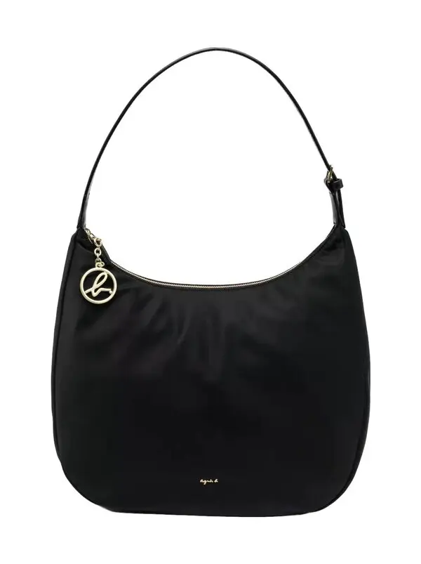 AGNÈS B. Logo-plaque Shoulder Bag - Black
