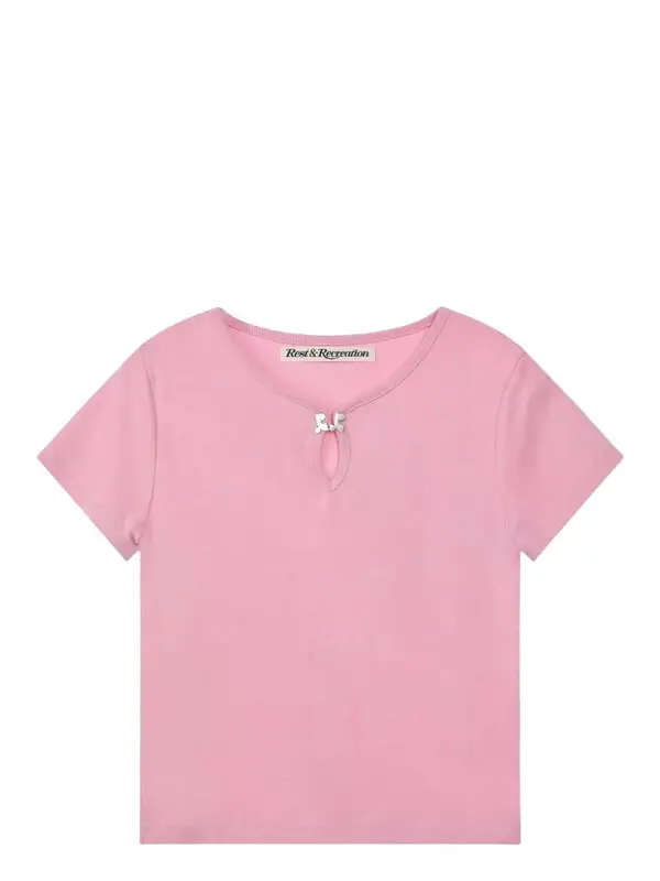REST&RECREATION Logo-appliqué T-shirt - Pink