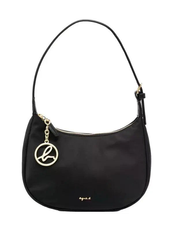 AGNÈS B. Logo-plaque Shoulder Bag - Black