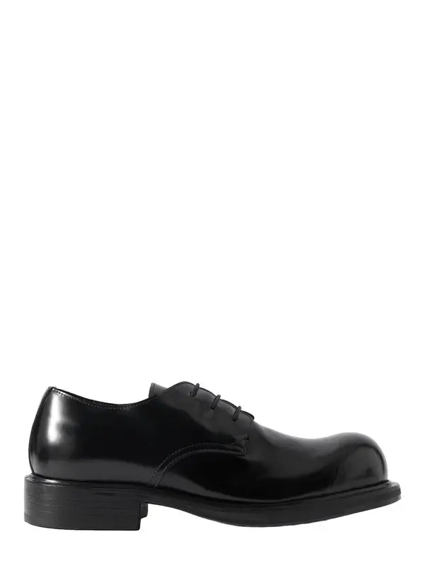 Acne Studios Glossed-leather Derby Shoes - Black