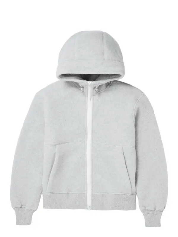 Canada Goose Chilliwack Recycled Wool-blend Fleece Zip-up Hoodie - Gray