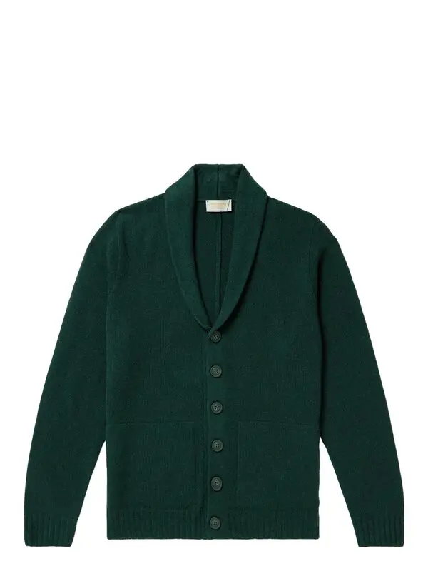 John Smedley Rockford Shawl-collar Cardigan - Green