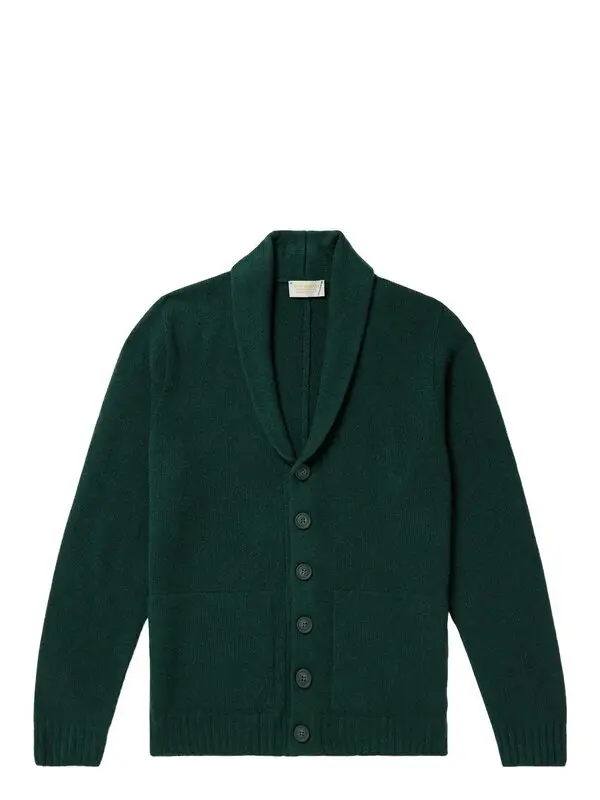 John Smedley Rockford Shawl-collar Cardigan - Green