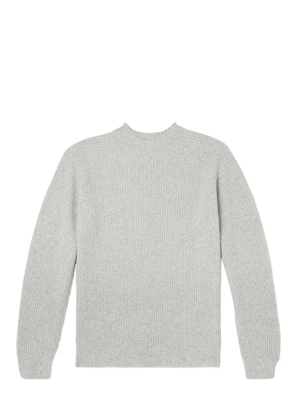John Smedley Oxnard Recycled Cashmere And Wool-blend Sweater - Gray