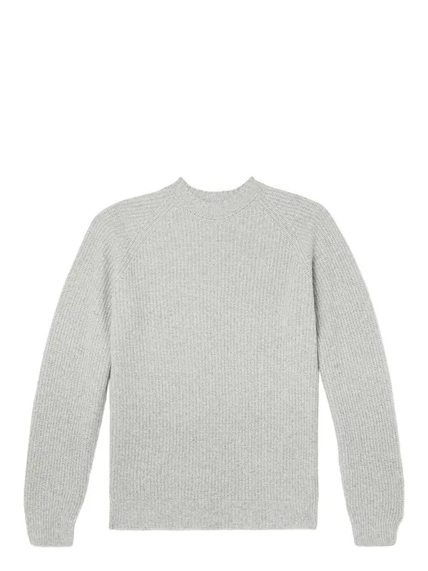 John Smedley Oxnard Recycled Cashmere And Wool-blend Sweater - Gray