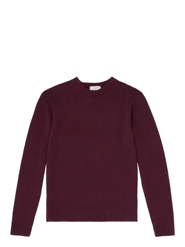 John Smedley Norfolk Recycled-cashmere And Merino Wool-blend Sweater - Red